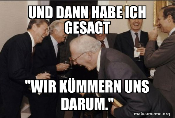 Und dann habe ich gesagt "Wir kümmern uns darum." - Laughing Men in ...
