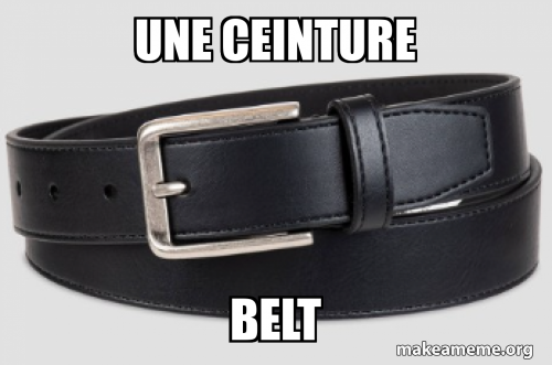 une ceinture belt Meme Generator