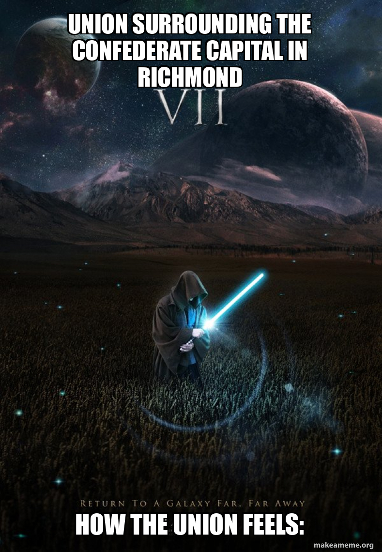 Union surrounding the Confederate Capital in Richmond How the Union ...