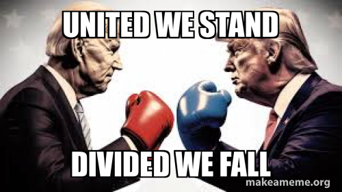 united we stand divided we fall Meme Generator