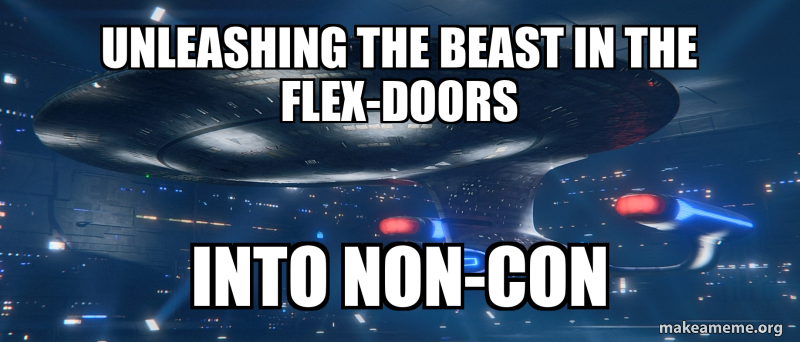 Unleashing the beast in the flex-doors Into Non-con Meme Generator