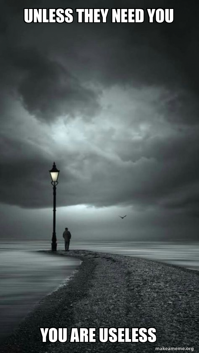 unless they need you you are useless Meme Generator