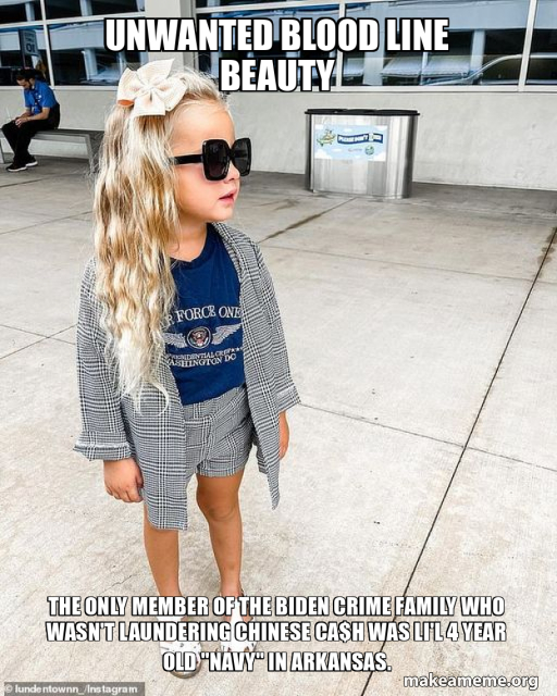 unwanted blood line beauty The only member of the Biden Crime Family ...