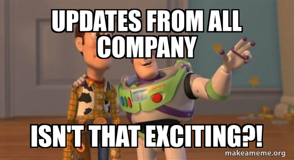 Updates from All Company Isn't that exciting?! - Buzz and Woody (Toy ...