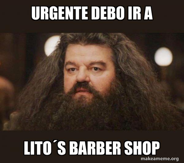 Urgente debo ir a lito´s barber shop - Hagrid - I should not have said ...
