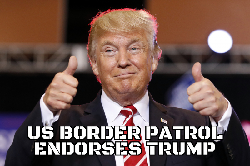 Us border patrol endorses trump Meme Generator