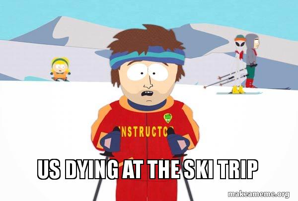 Ski Trip Memes First Time Skier Has A Funny Fall | Facebook