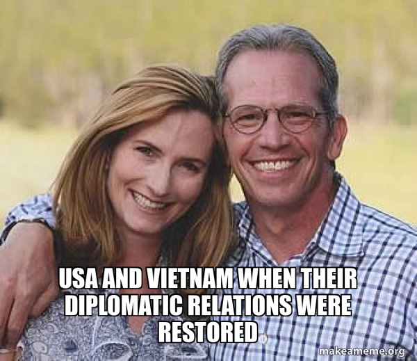 USA and Vietnam when their diplomatic relations were restored - Good ...