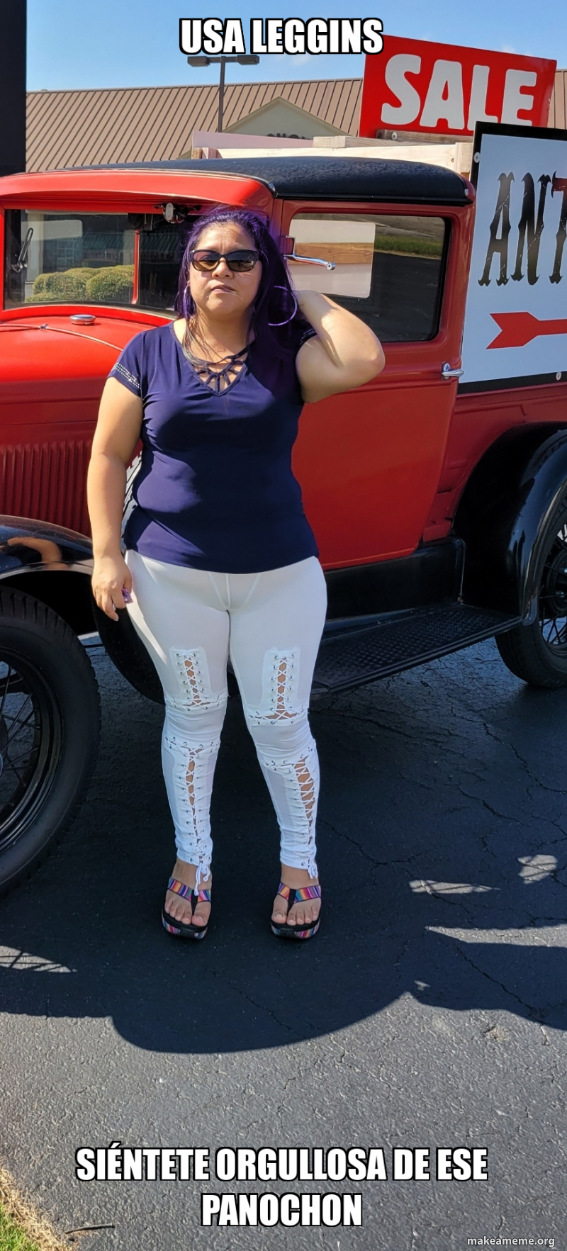 Usa leggins Siéntete orgullosa de ese panochon - De compras con leggins ...