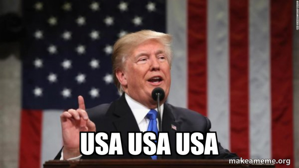 usa usa usa - Donald Trump Meme Generator