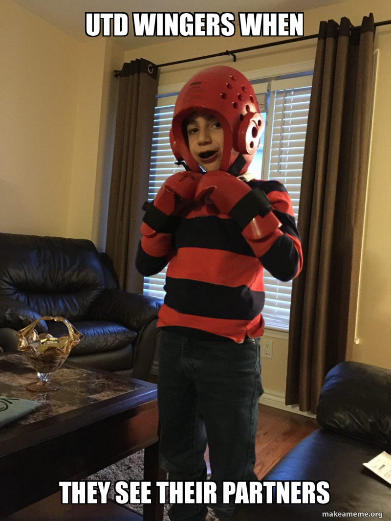 Utd wingers when They see their partners Meme Generator