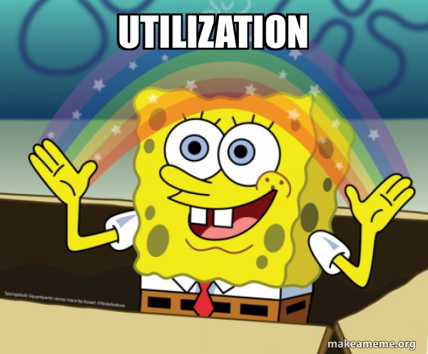 Utilization - Rainbow SpongeBob Meme Generator