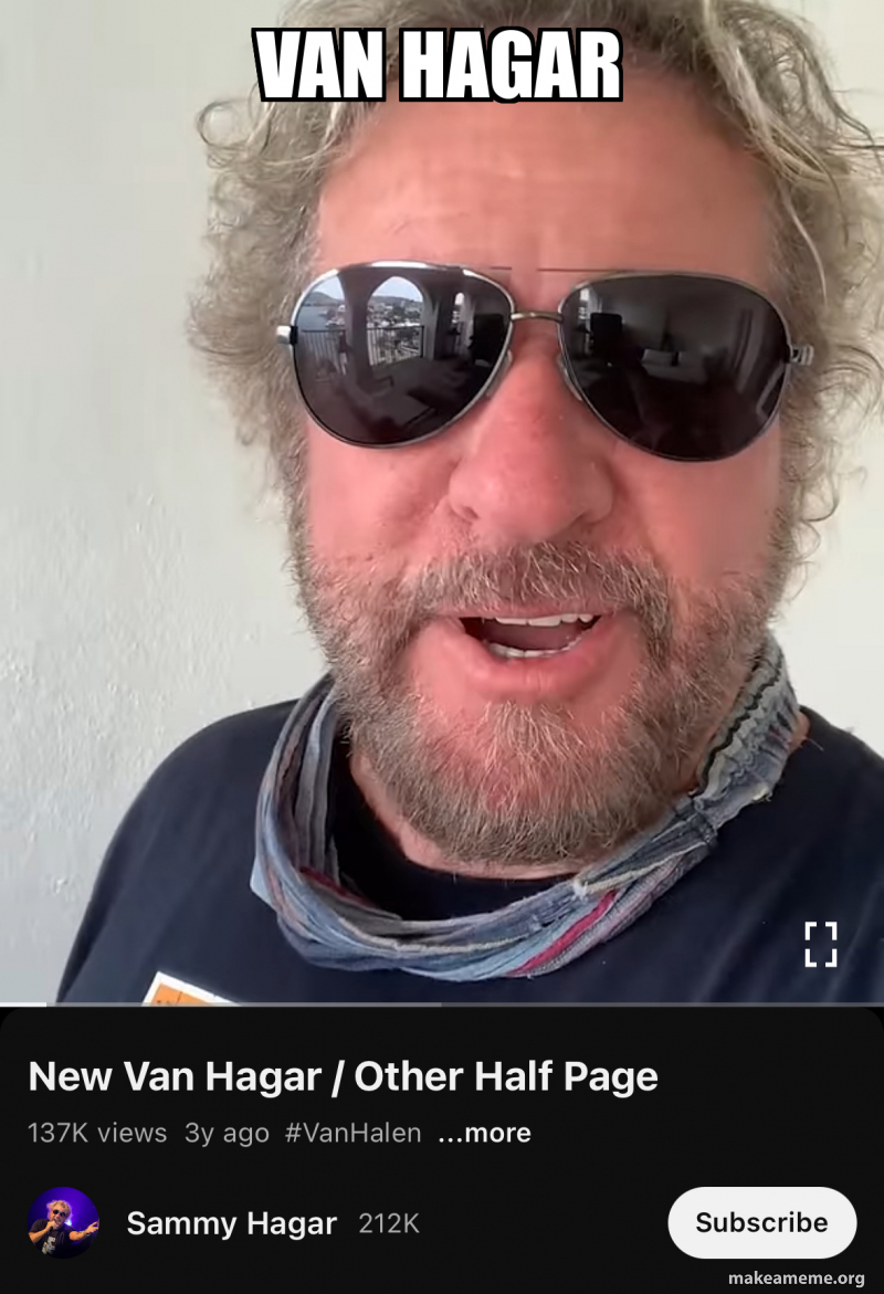 Van hagar Meme Generator