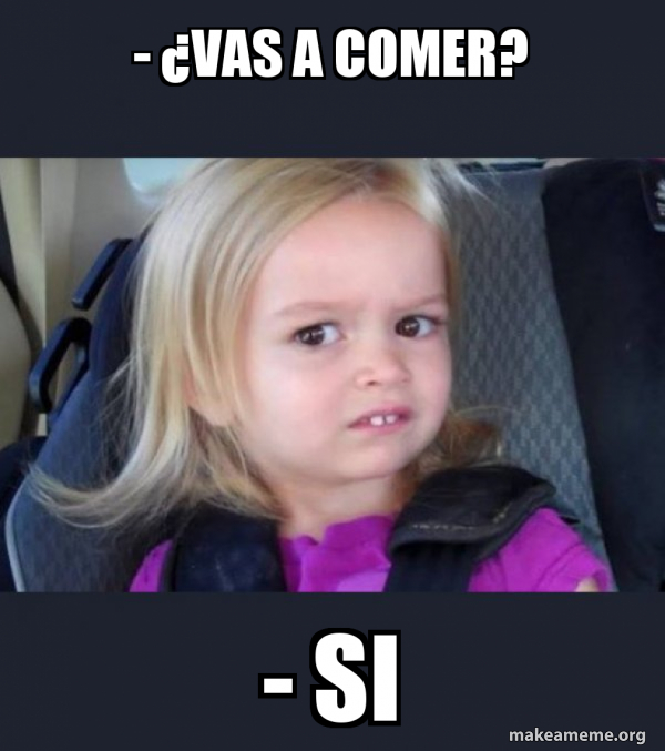- Â¿Vas a comer? - Si - Side-Eyes Chloe Meme Generator