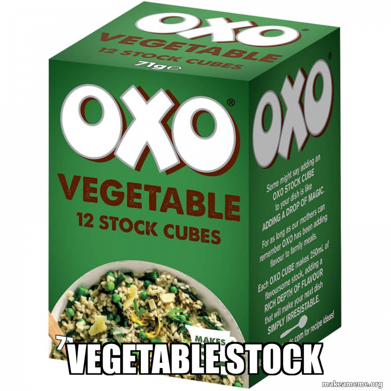 Vegetable stock Meme Generator