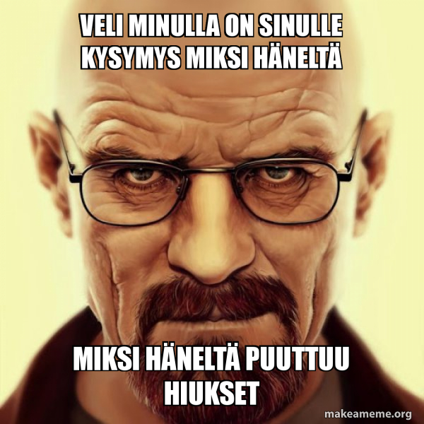veli minulla on sinulle kysymys miksi hÃ¤neltÃ¤ miksi hÃ¤neltÃ¤ puuttuu ...