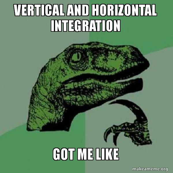 Vertical and Horizontal Integration Got Me Like - Philosoraptor Meme ...