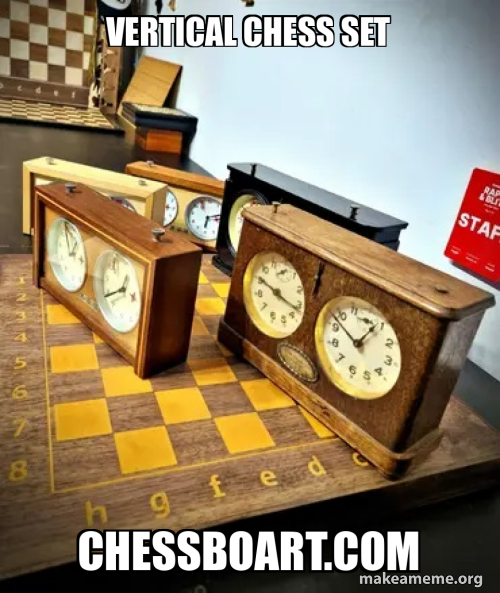 Vertical Chess Set chessboart.com Meme Generator