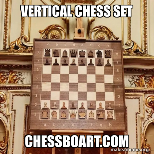 Vertical Chess Set chessboart.com Meme Generator