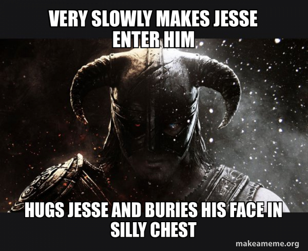 Very slowly makes Jesse enter him Hugs Jesse and buries his face in ...