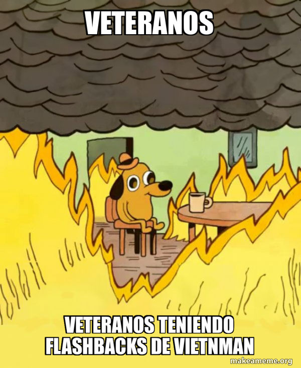 Veteranos Veteranos teniendo flashbacks de Vietnman - This Is Fine Meme ...