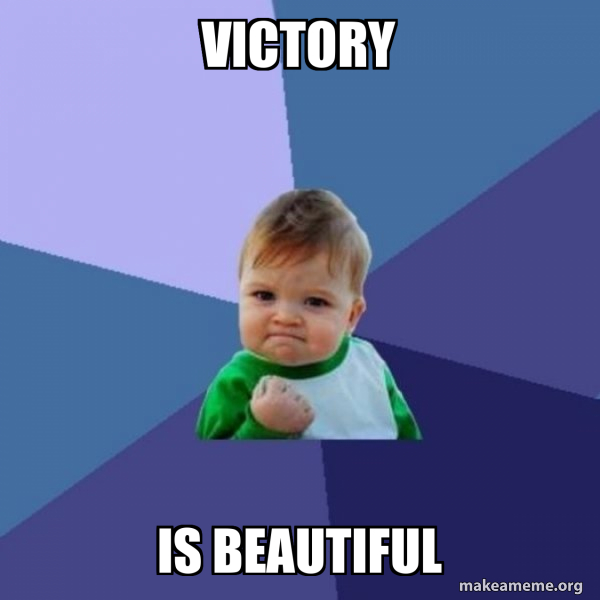 Victory Kid Meme Generator Meme Creator Funny Pink Team #winning
