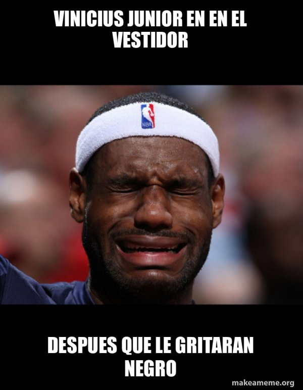 vinicius junior en en el vestidor despues que le gritaran negro ...