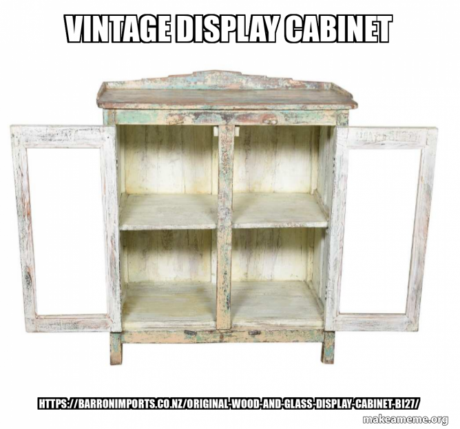 Vintage Display Cabinet https://barronimports.co.nz/original-wood-and ...
