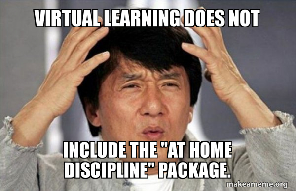 Virtual learning does not include the "At Home Discipline" package ...