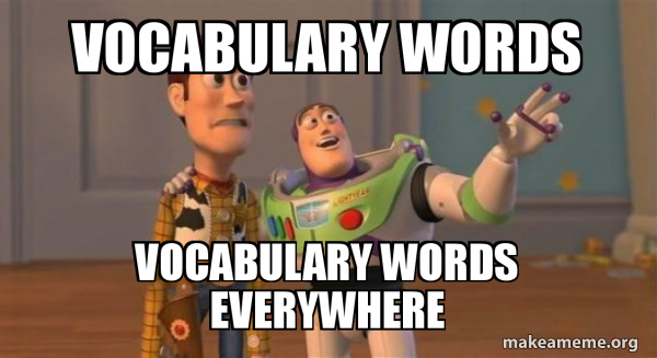 Vocabulary words Vocabulary words everywhere - Buzz and Woody (Toy ...
