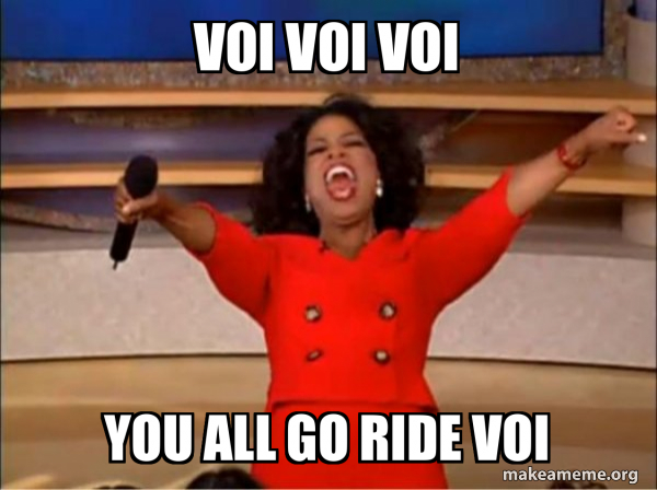 voi voi voi you all go ride voi - Oprah Winfrey - You Get a Car Meme ...