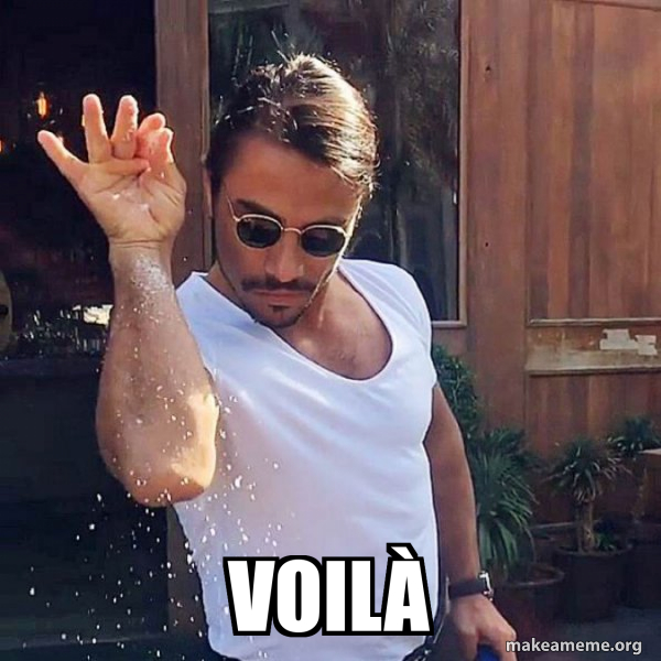 voilà - SaltBae or Salt Bae Meme Generator