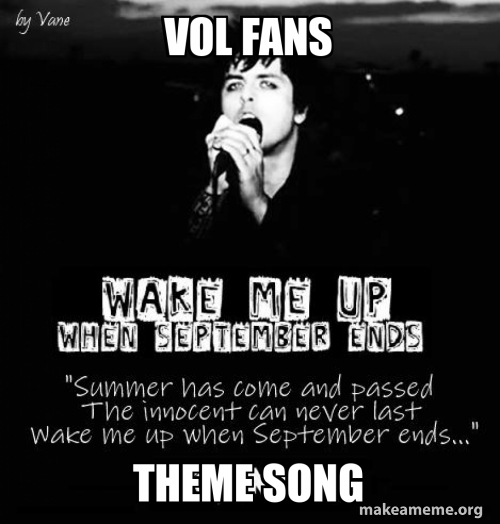 Vol Fans Theme Song Meme Generator