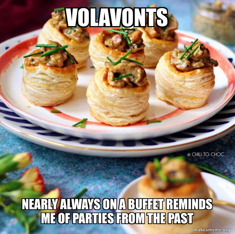 Volavonts Nearly always on a buffet reminds me of parties from the past ...