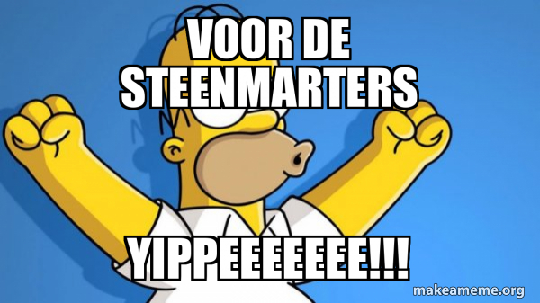 voor de steenmarters YIPPEEEEEEE!!! - Happy Homer Meme Generator