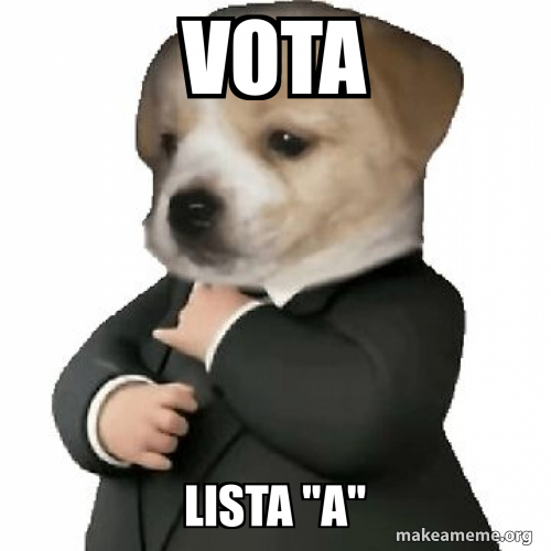 vota lista "a" - Cristiano Ronaldo Meme Generator