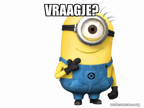 Vraagje? - Thoughtful Minion Meme Generator