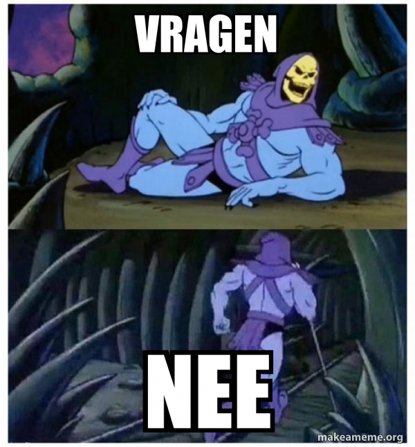 vragen nee - Skeletor Facts Meme Generator