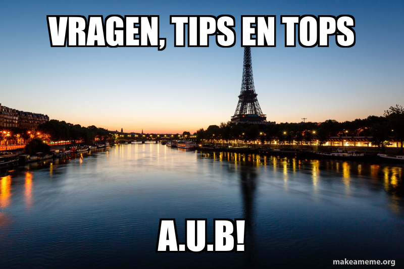 Vragen, tips en tops A.U.B! Meme Generator