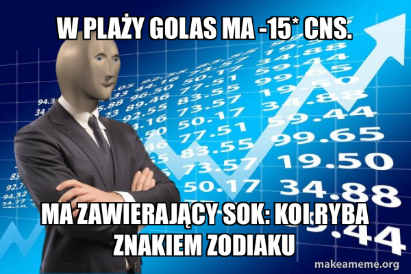 W plaży golas ma -15* CNS. Ma zawierający sok: Koi ryba znakiem ZODIAKU ...