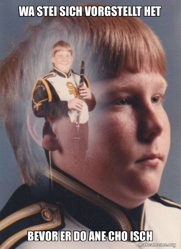 wa stei sich vorgstellt het bevor er do ane cho isch - PTSD Clarinet ...