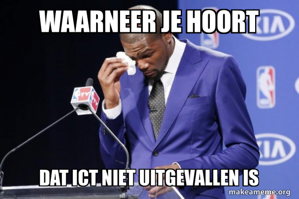 waarneer je hoort dat ict niet uitgevallen is - Kevin Durant You Da The ...