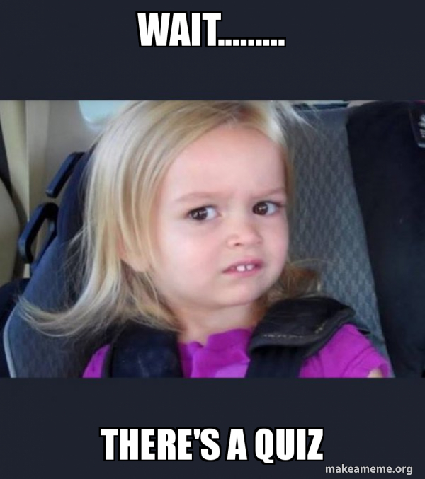 wait......... there's a quiz - Side-Eyes Chloe Meme Generator
