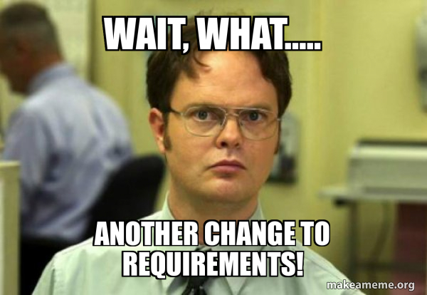 Wait, What..... Another Change to Requirements! - Schrute Facts (Dwight ...
