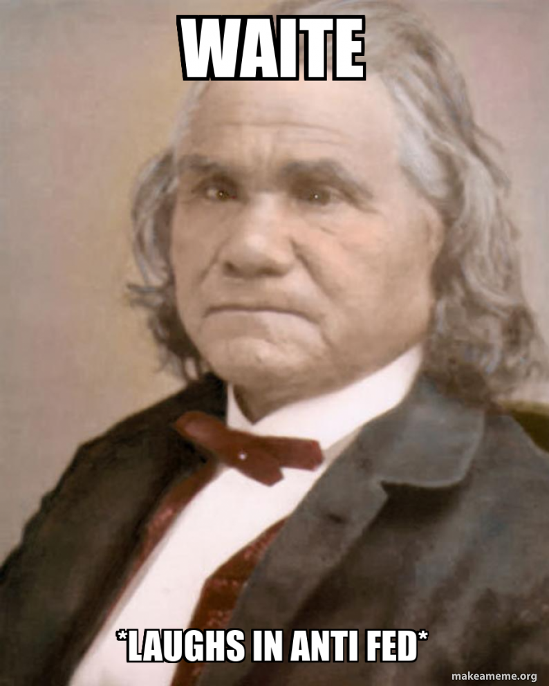 Waite *Laughs in anti fed* Meme Generator