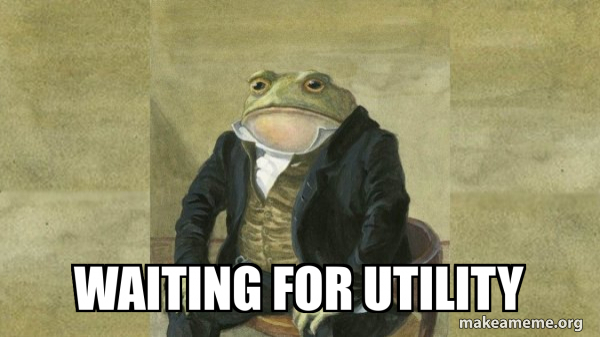 Waiting for utility - Colonel Toad Meme Generator