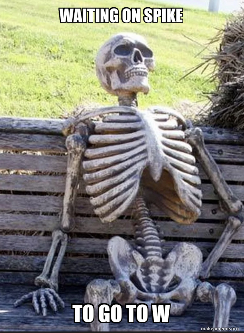 WAITING on spike To go to w Meme Generator