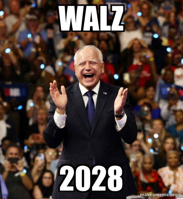 Walz 2028 - Happy Tim Walz Meme Generator