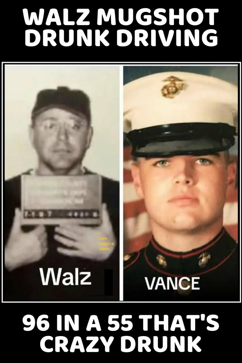 Walz mugshot drunk driving 96 in a 55 That's crazy drunk Meme Generator