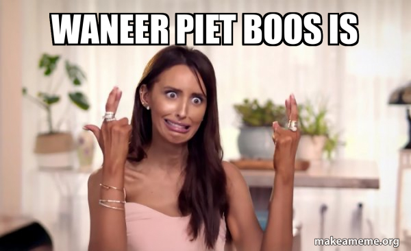 waneer piet boos is - Cross Fingers - It has to work this time Meme ...